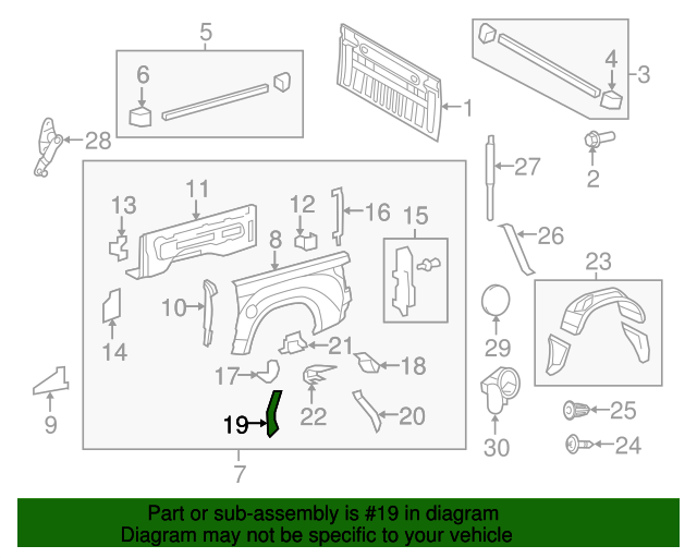 2014-2021 Toyota Tundra Skirt 65602-0C030 | Toyota Parts Center