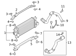 ML3Z-6F073-A - Inter-Cooler Hose 2021 Ford F-150 | Ford OEM Parts Direct