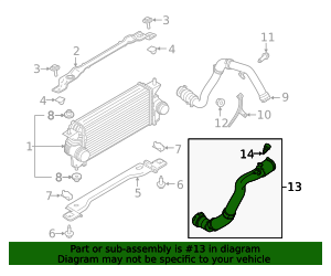 ML3Z-6F073-A - Inter-Cooler Hose 2021 Ford F-150 | Ford OEM Parts Direct