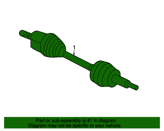 2017-2019 Cadillac XT5 Front Driver Side Half-Shaft 85119720 | Auto ...