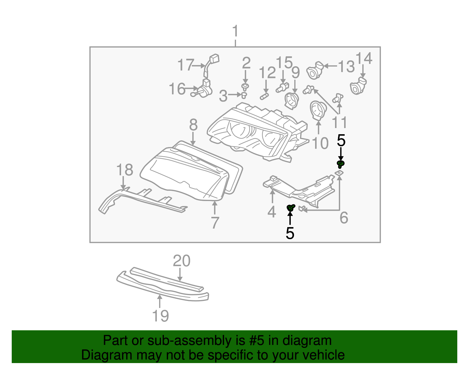 1997-2006 BMW Headlamp Assembly Bolt 63-12-6-975-083 | BMWPartsDirect.com