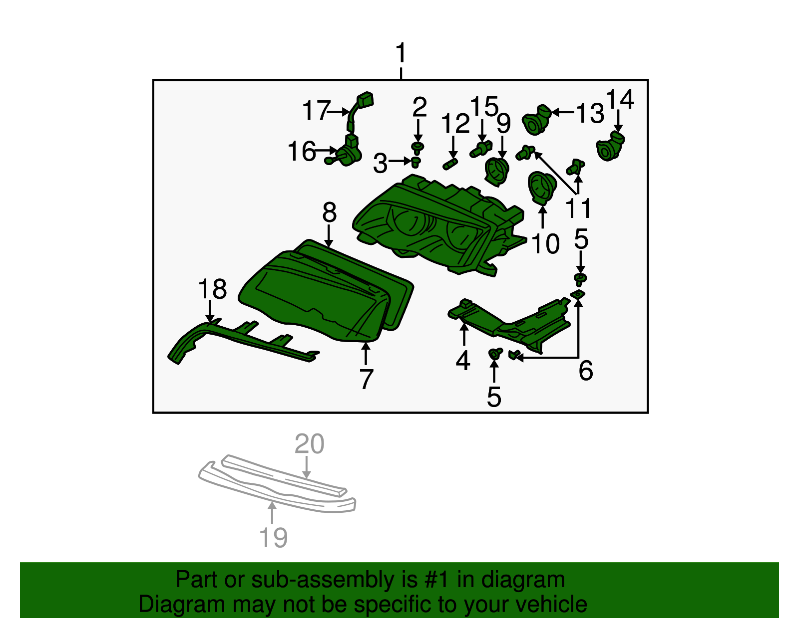 63-12-6-906-496 - Headlamp Assembly - 1999-2001 BMW | BMWPartsHub