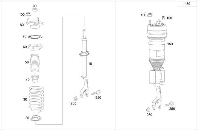 2016-2024 Mercedes-Benz Stop Buffer, Sh ABS 253-321-00-06 | Mercedes ...