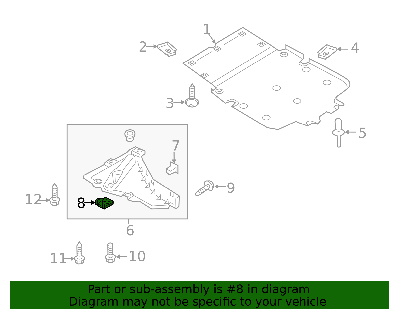 2015-2025 Audi Ft Fender Liner U-Nut WHT-005-296 | Audi USA Parts