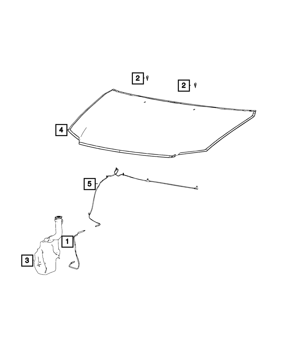 2008-2020 Mopar Windshield Washer Nozzle 5113049AA | Mopar eStore