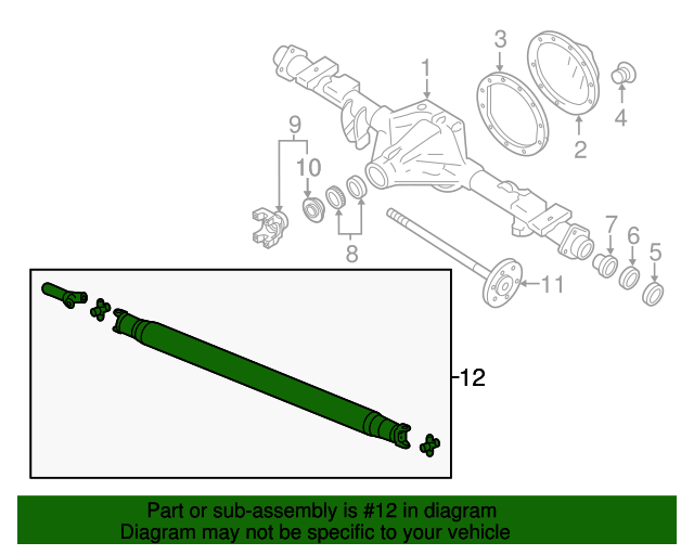2014-2019 GM Drive Shaft 23251160 | QuirkParts