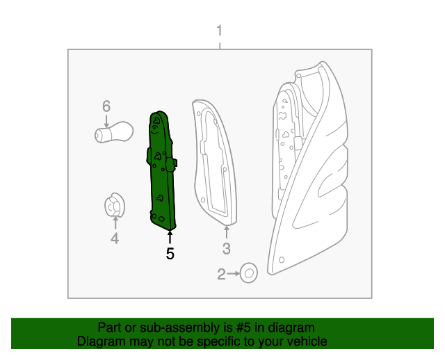 203-820-05-77 - Tail Light Socket 2002-2004 Mercedes-Benz ...