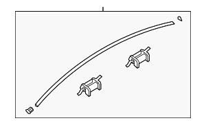 2011-2016 Kia Optima Roof Molding - Driver's Side (LH) 81675-2T001 ...