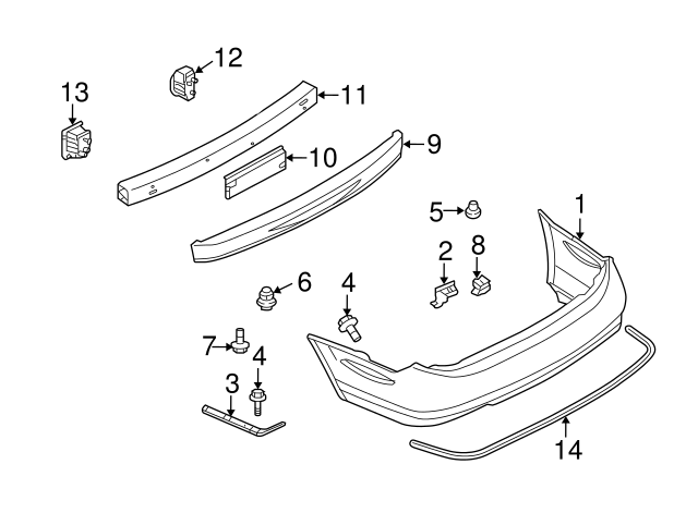 2000-2010 Infiniti Cover Assembly Clip 85284-AD000 | Infiniti Parts Online