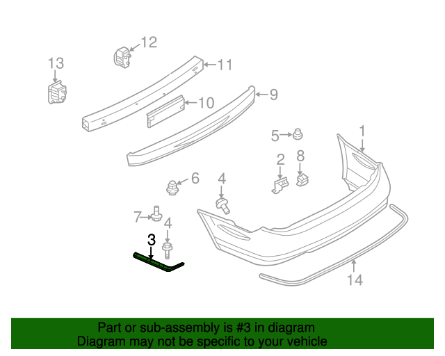 2000-2004 Infiniti Bumper Cover Bracket 85220-2Y000 | AutoNationParts.com