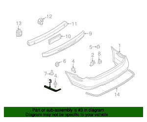 2000-2004 Infiniti Bumper Cover Bracket 85220-2Y000 | AutoNationParts.com