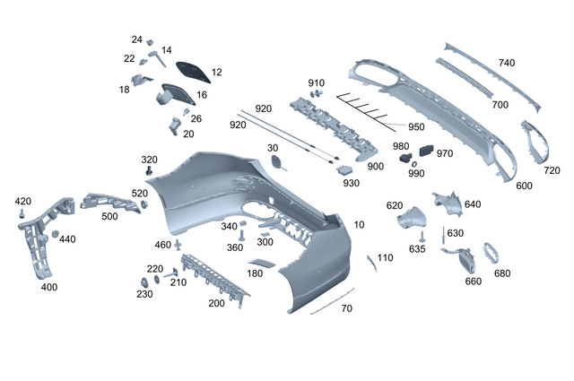 223-885-79-01 - Towing Eye Cover 2021-2023 Mercedes-Benz S500 | Mercedes-Benz USA Parts