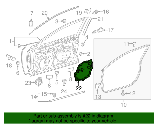 67831-06190 - Access Cover - 2018-2023 Toyota | OEM Genuine Toyota Parts