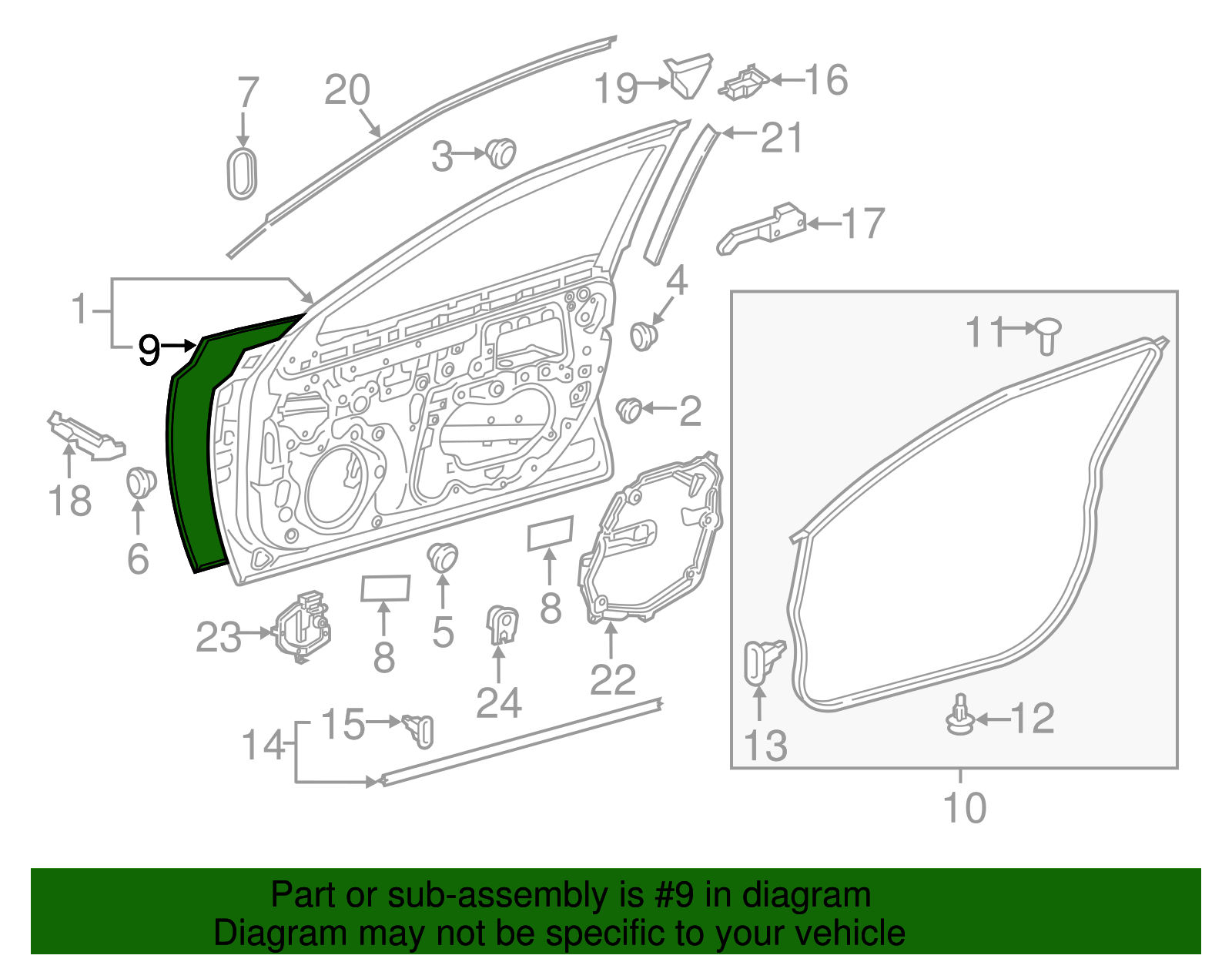 67111-06200 - Outer Panel - 2018-2025 Toyota Camry | OEMGenuineParts.com