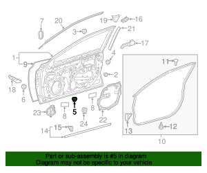 2018-2024 Toyota Door Shell Hole Plug 90950-01A02 | Toyota Parts Center
