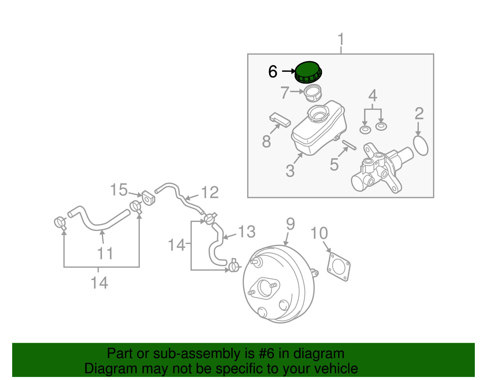 46020-64J23 - Reservoir Cap 2013-2025 Nissan | Nissan Parts ...