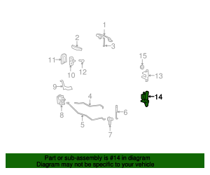 2007-2017 Mopar Lower Hinge - Driver's Side (LH) 5115713AK | TascaParts.com