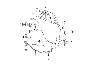 2007-2017 Mopar Lower Hinge - Driver's Side (LH) 5115713AK | TascaParts.com