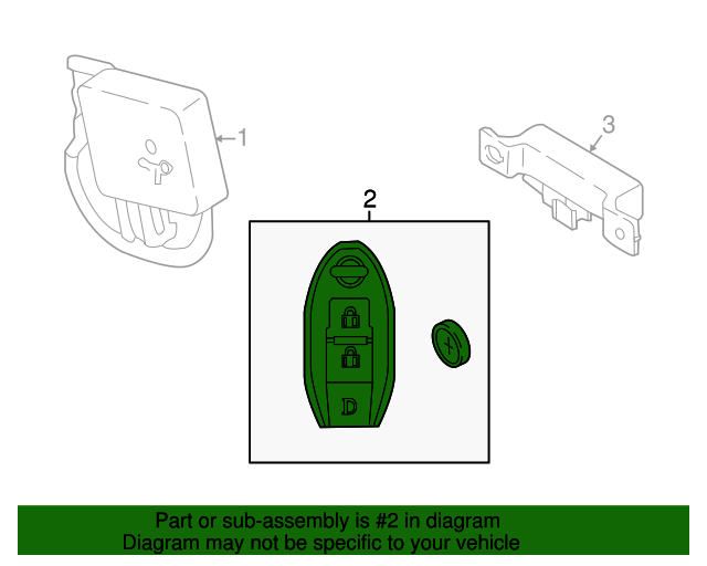 2018 Nissan LEAF Transmitter 285E3-5SA1A | NissanParts.Online