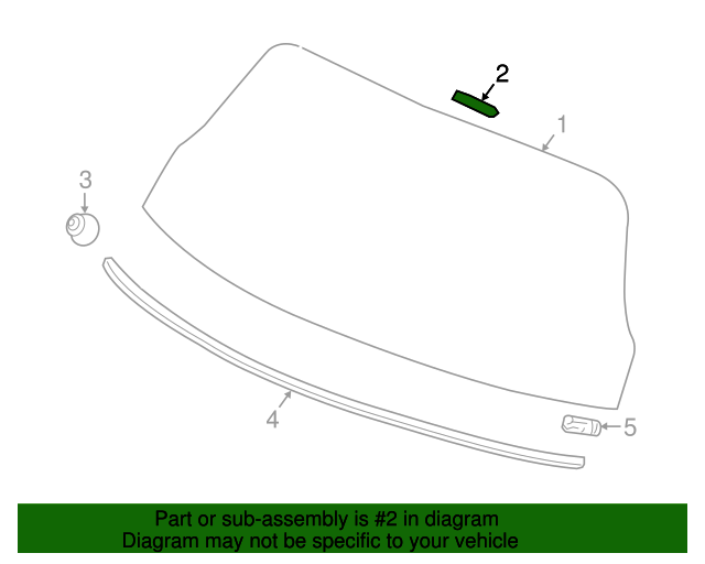 1992-2024 Honda Lift Gate Glass Rubber Seal 73221-SR4-000 | Honda ...