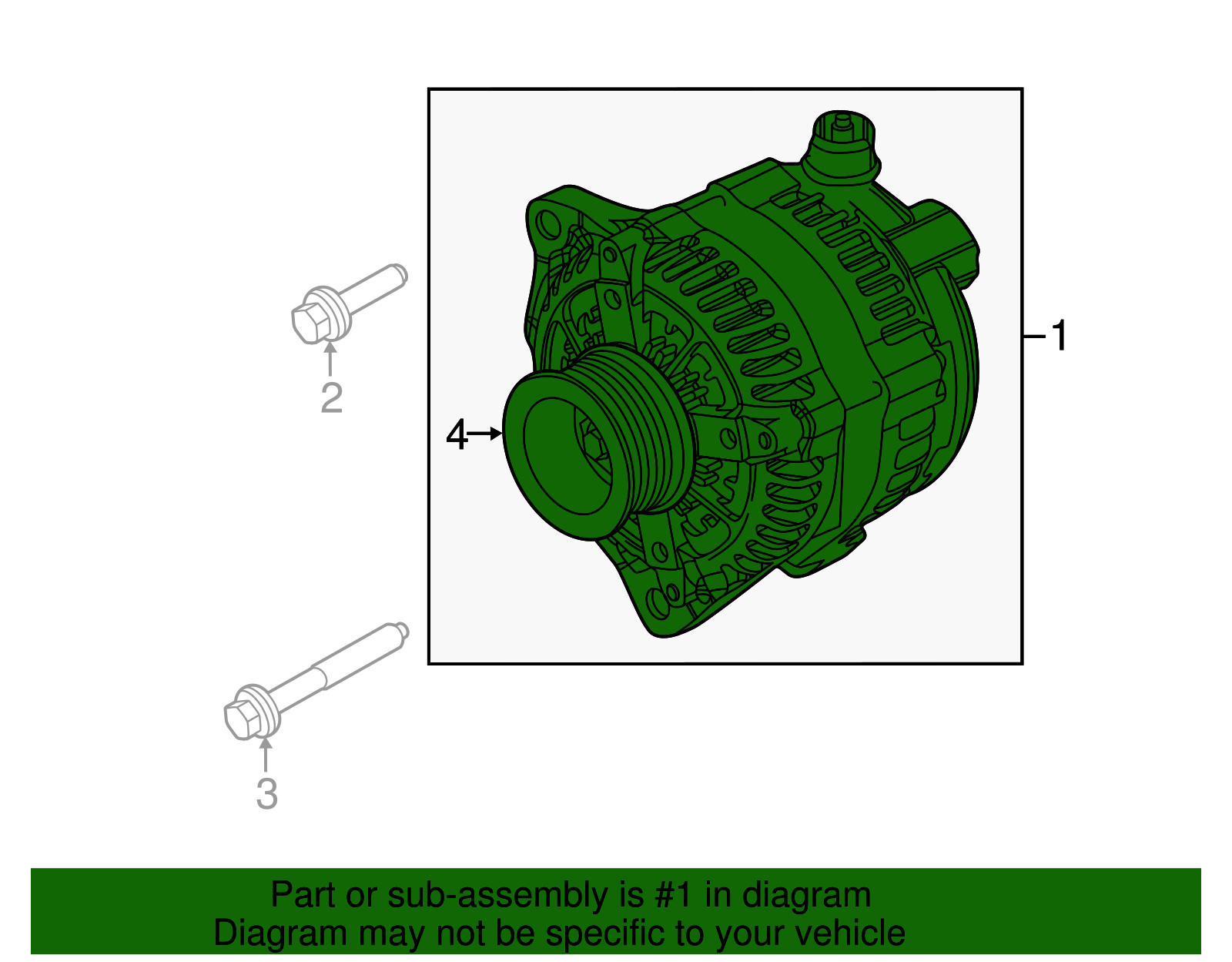 OEM Ford Alternator For 2011-2016 Ford - Part No. BC3Z-10346-B | Karl ...