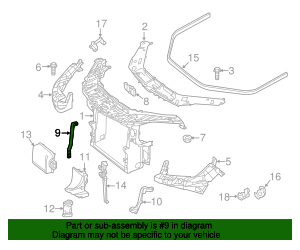 2012-2019 Mercedes-Benz Support Brace 1666263731 | AutoNationParts.com