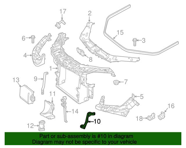 1666263631 - Support Brace 2012-2019 Mercedes-Benz | AutoNationParts.com