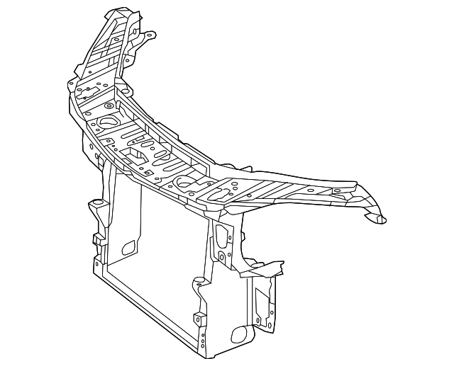 166-620-05-34 - Radiator Support 2012 Mercedes-Benz | Mercedes-Benz USA ...