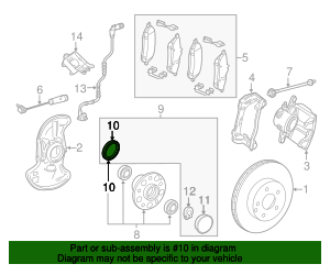 204-330-00-60-64 - Wheel Seal 2009-2020 Mercedes-Benz | AutoNationParts.com