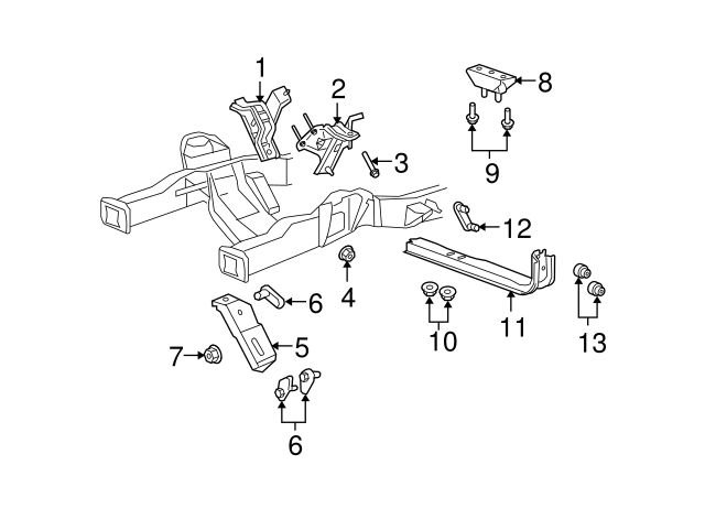 Genuine OEM Ford - Bracket Bolt N807396-S100 | OEM Ford Parts & Accessories