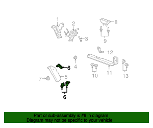 Genuine OEM Ford - Bracket Bolt N807396-S100 | OEM Ford Parts & Accessories