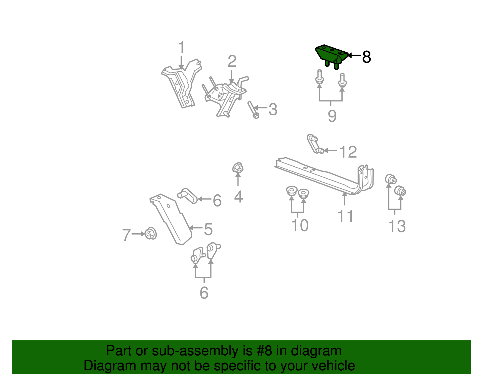 Original 1997-2019 Ford Mount F81Z-6068-DA | Levittown Ford Parts