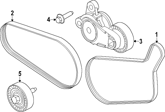 2024 Ford Mustang Serpentine Belt PR3Z-8620-A | OEM Ford Parts Online