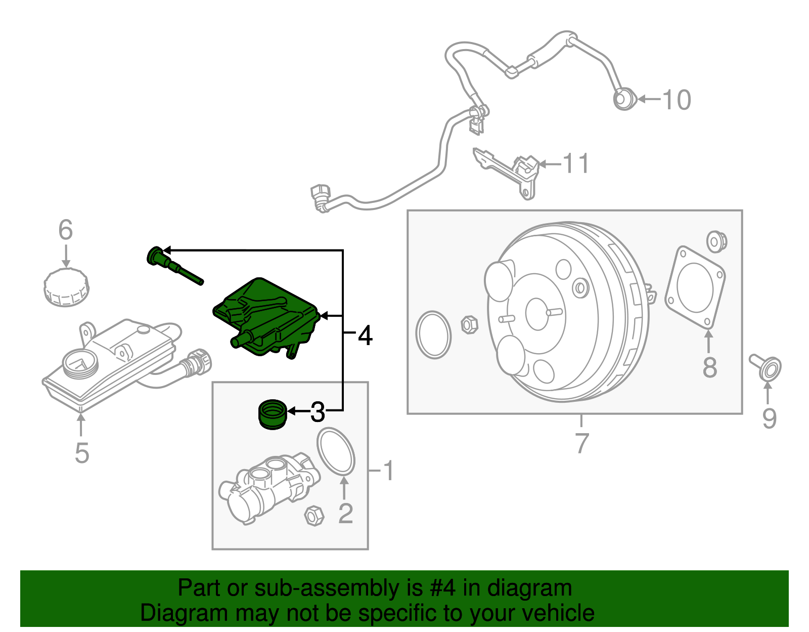 CV6Z-2K478-D - 2013-2019 Ford - Master Cylinder Reservoir | My Ford Parts