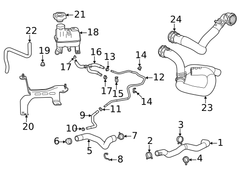 Radiator Hoses for 2021 Cadillac CT4 | GMPartsDirect.com