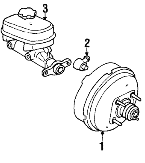 Master Cylinder - Components On Dash Panel for 2002 Pontiac Firebird ...