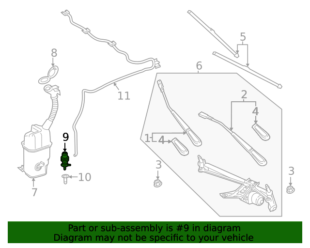 2014-2024 Mercedes-Benz Washer Pump 2318660121 | AutoNation Parts