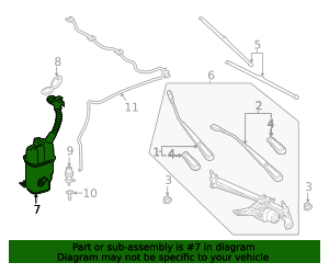 177-869-01-00 - Washer Fluid Reservoir 2019-2023 Mercedes-Benz ...
