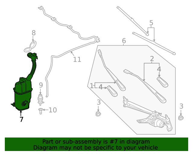 177-869-01-00 - Washer Reservoir For 2019-2023 Mercedes-Benz | Mercedes ...