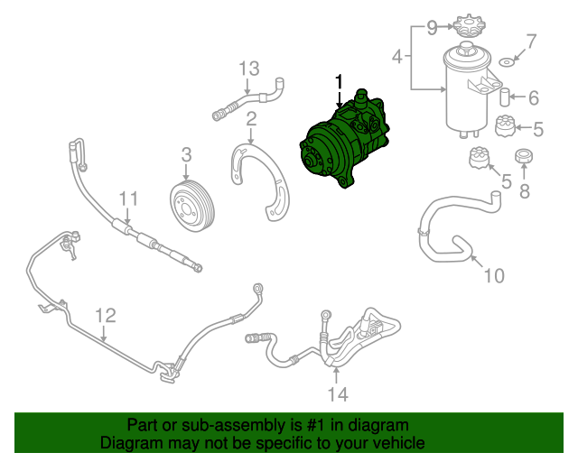 32-41-6-796-456 - Power Steering Pump - 2010-2014 BMW | Buy BMW Parts Now