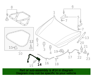 2020-2021 Genesis G90 Latch Assembly Hood 81130-D2500 | QuirkParts