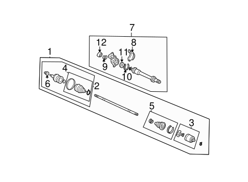 Drive Axles for 2006 Honda Pilot | Honda Automotive Parts