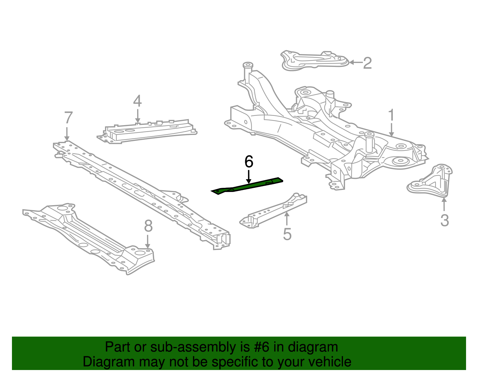 2010-2018 Toyota Reinforced Bracket 51425-12060 | Toyota Parts Center