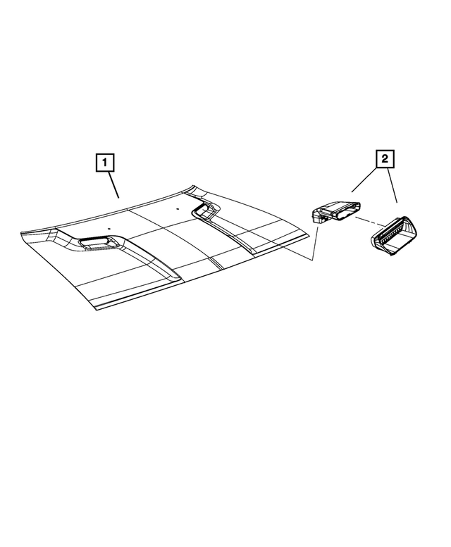 2010-2016 Dodge Challenger Hood Bezel 68046801AA | Mopar Estores