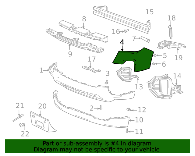 2021-2022 GMC Canyon Fascia 84946943 | Auto Parts Express