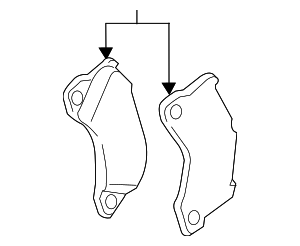2015-2021 Porsche Macan 1 Set Of Brake Pads 95B-698-151-AM | OEM Parts ...