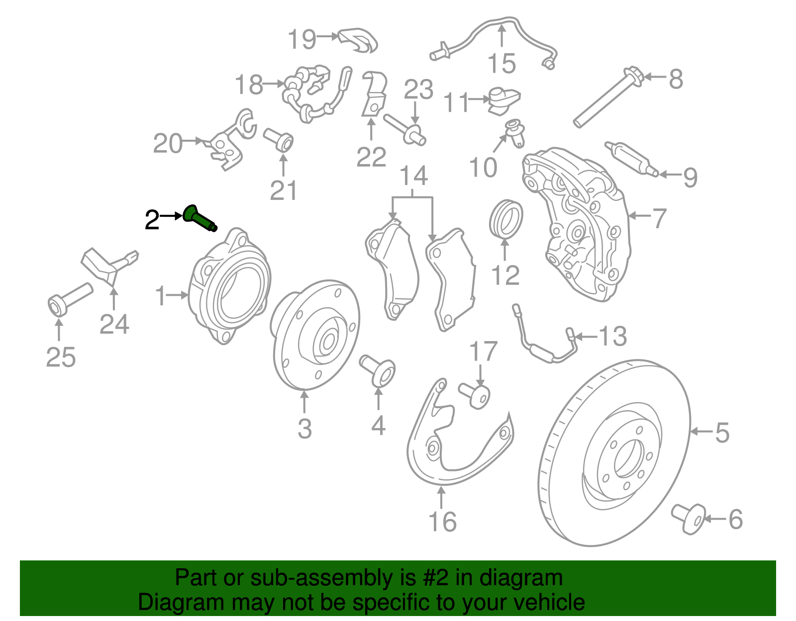 2015-2024 Porsche Macan Bearing Bolt WHT-000-237-B | Sunset Porsche Parts