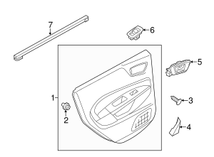 AE8Z-5425860-B 2014-2019 Ford Fiesta Belt Weather-Strip | Fairway Ford ...