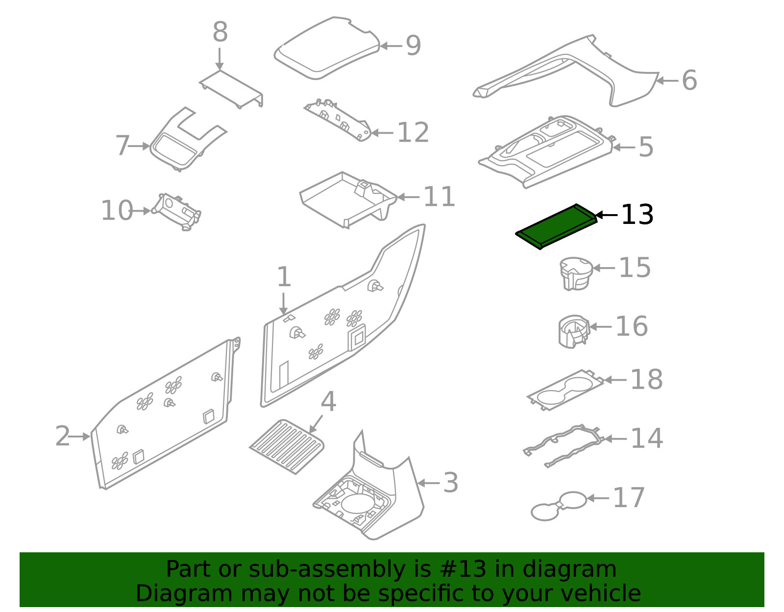 32275590 - Console Lid 2018-2025 Volvo | AutoNation Parts