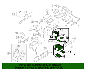 2015-2016 Volvo Console Cup Holder 31403229 | AutoNationParts.com